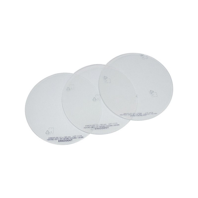 Erkoflex ø 120 mm, transparente 50 pcs - ERKODENT